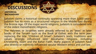 Judaism is the religion of the Jewish people.pptx