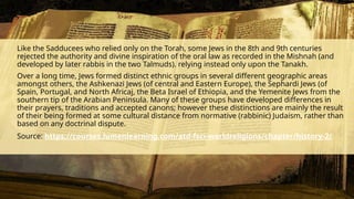 Judaism is the religion of the Jewish people.pptx