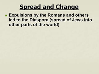 Judaism lecture outline | PPTX