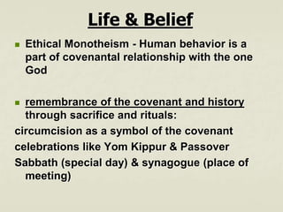 Judaism lecture outline | PPTX