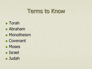 Judaism lecture outline | PPTX