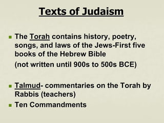 Judaism lecture outline | PPTX