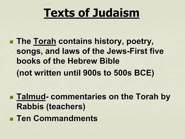 Judaism lecture outline | PPTX | Christianity | Religion & Spirituality