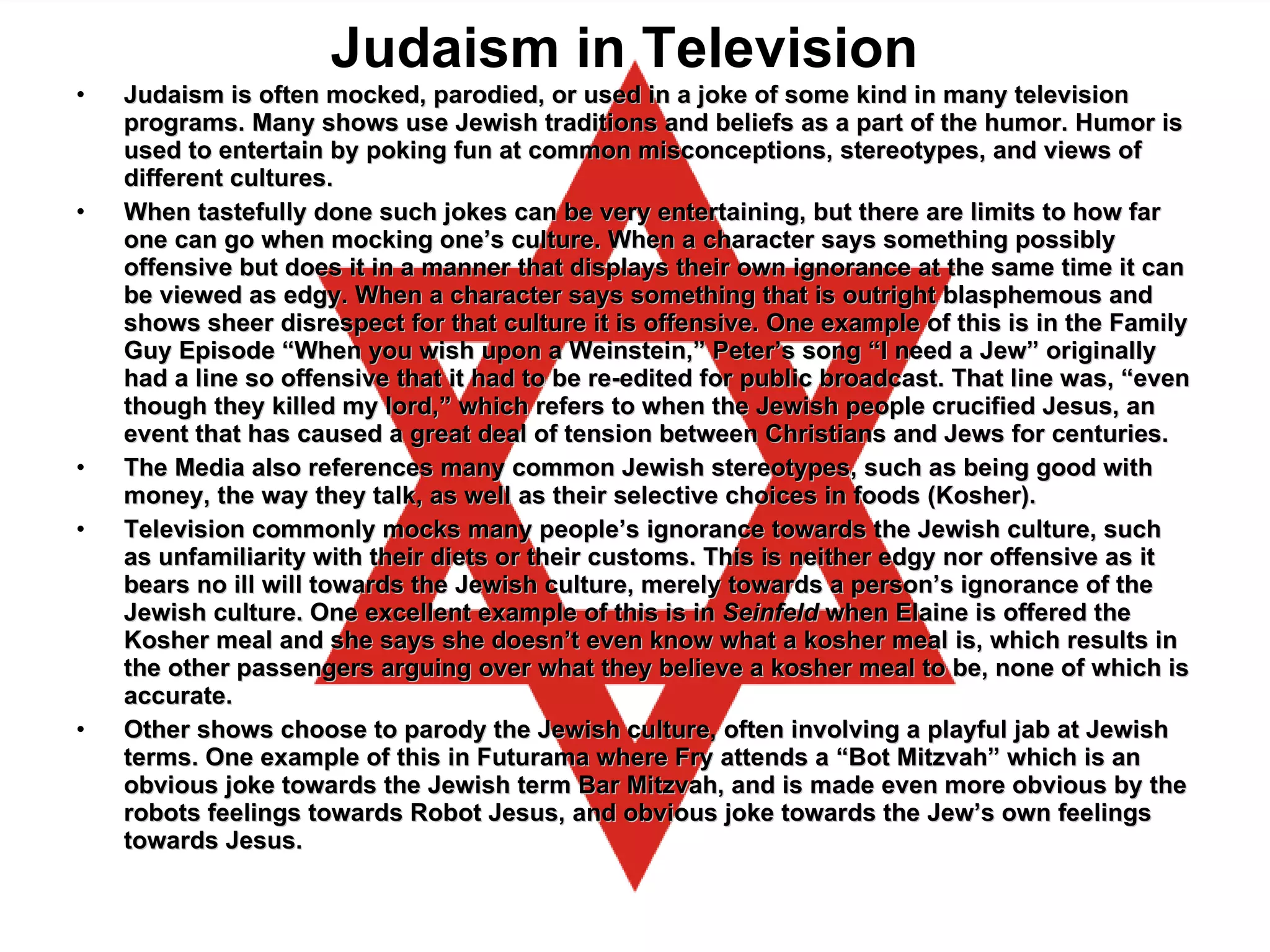 Judaism and Media Original | PPT
