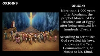 The Origins of Judaism, history and origins.pptx
