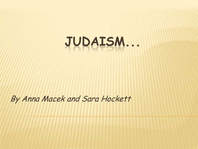 Judaism | PPT