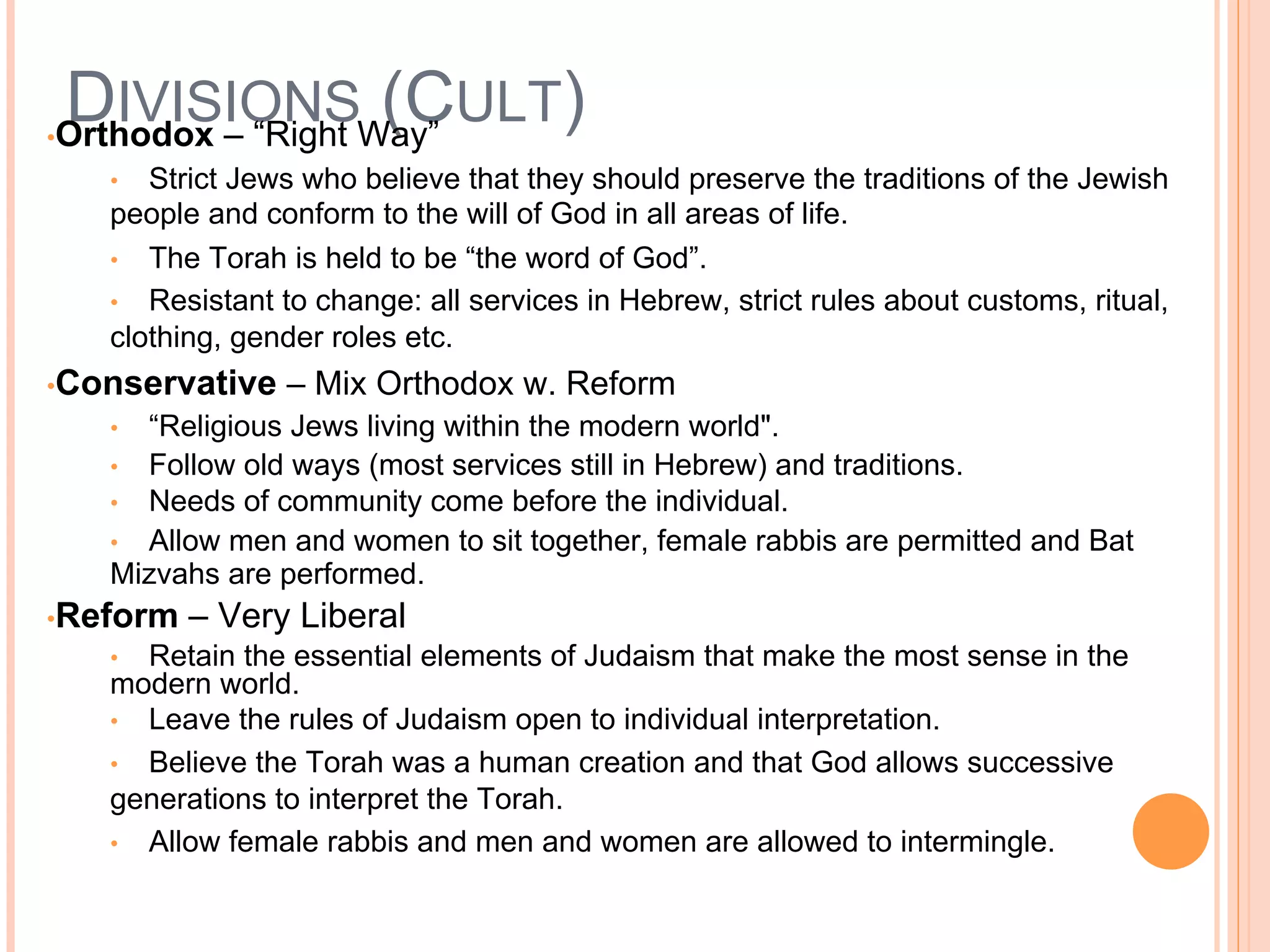 Judaism power point | PDF