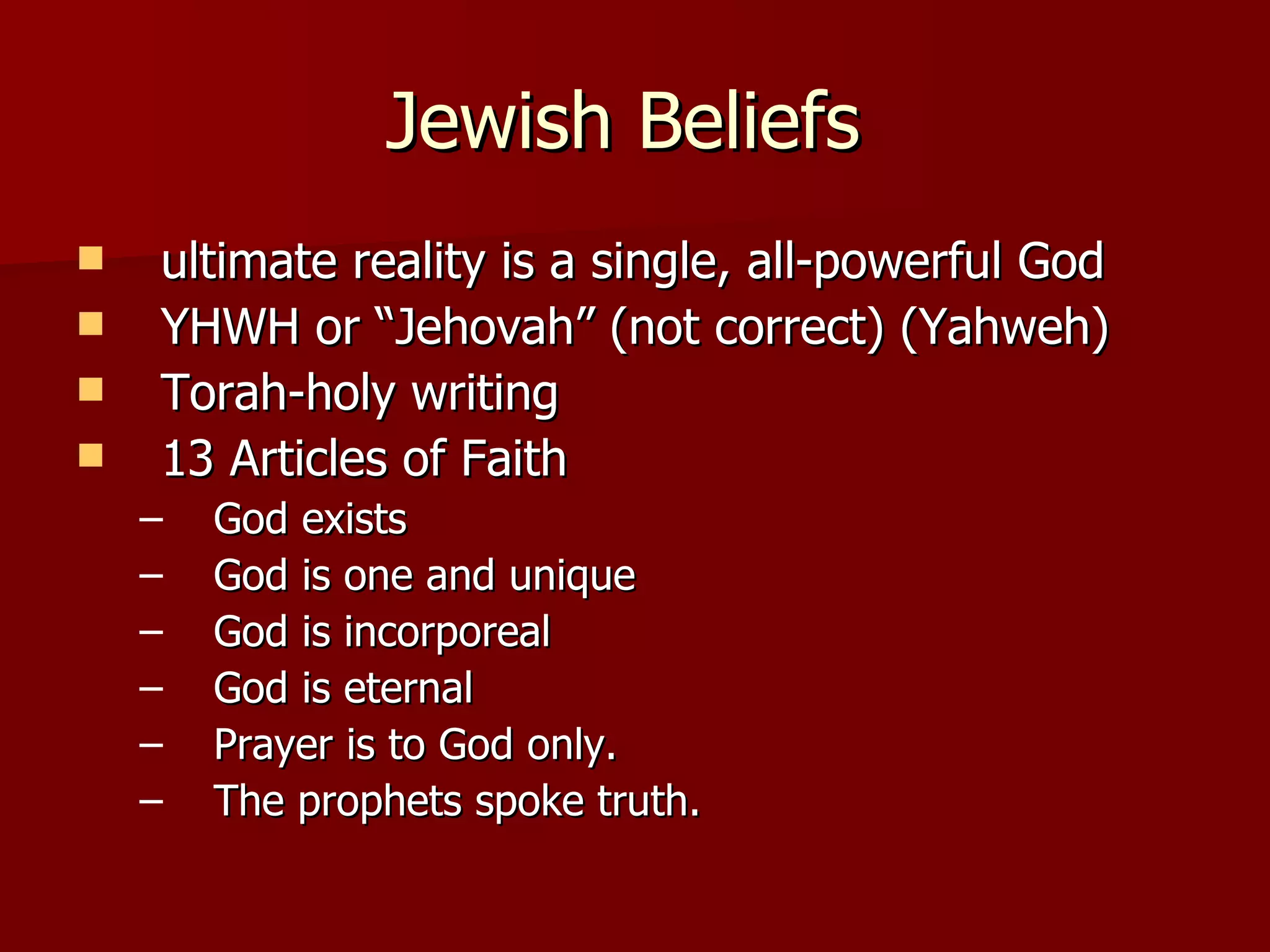 Judaism ppt | PPT