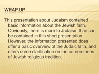 Judaism presentation | PPTX