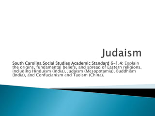 Judaism student notes | PPTX