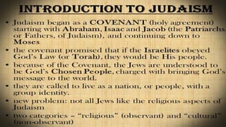 Judaism the Covenant in Practice ppt.pptx | Christianity | Religion ...