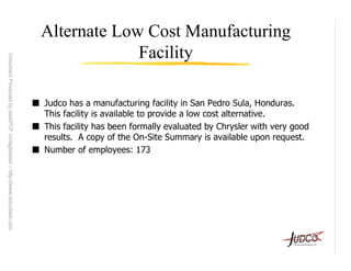 Judco Manufacturing | PDF