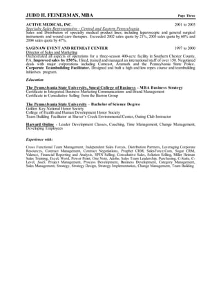 Judd Feinerman's Resume 2016 | DOCX