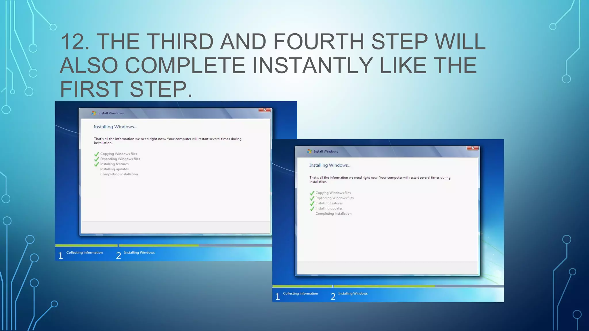 Windows 7 Installation - ICT | PPT
