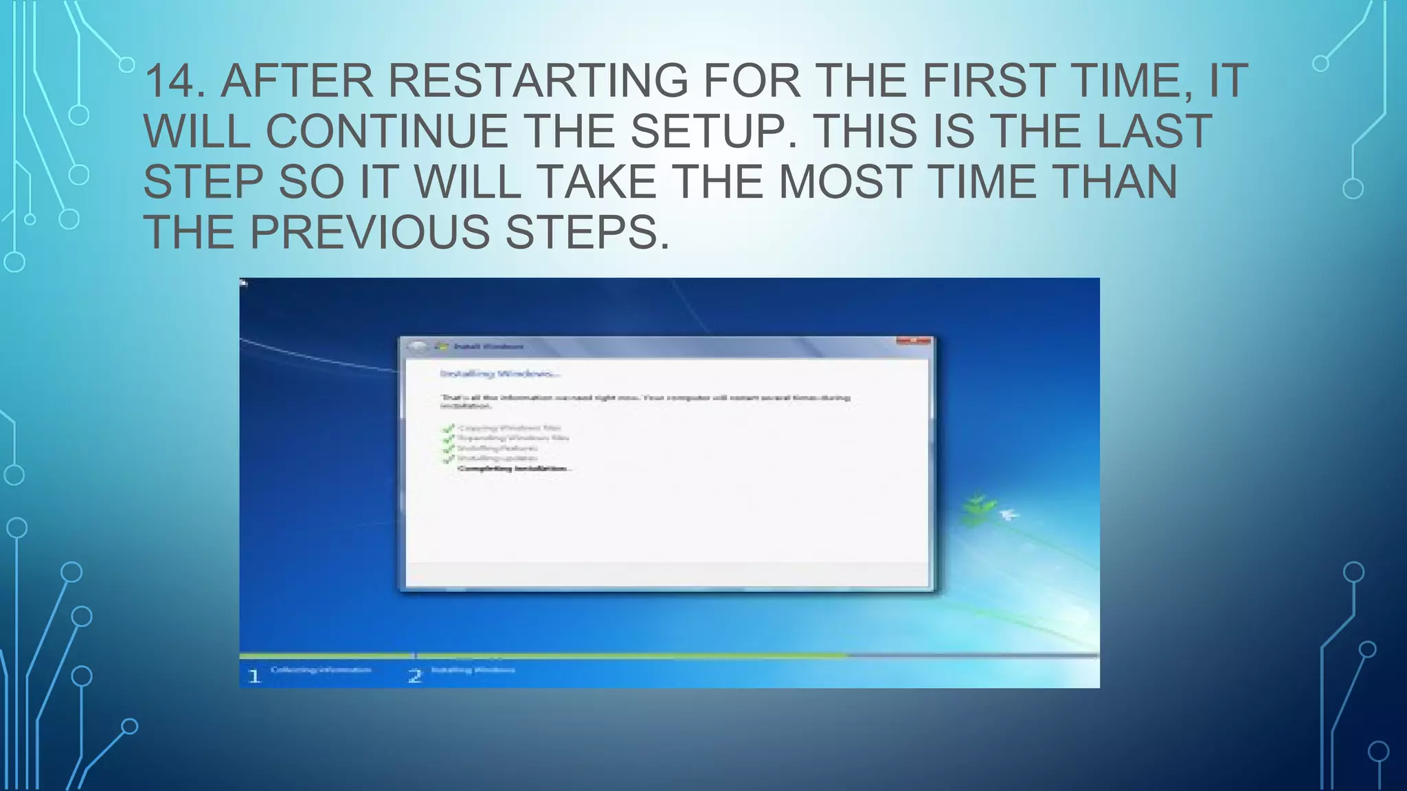Windows 7 Installation - ICT | PPT