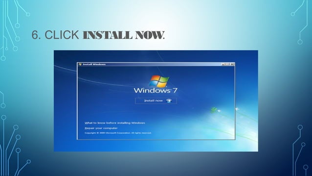 Windows 7 Installation - ICT | PPT