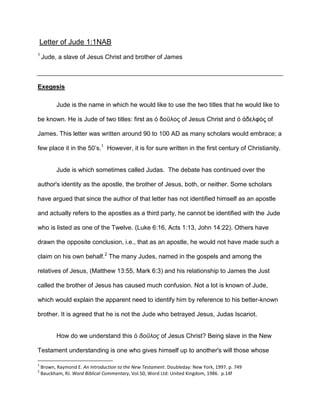 Jude, catholic epistle | PDF
