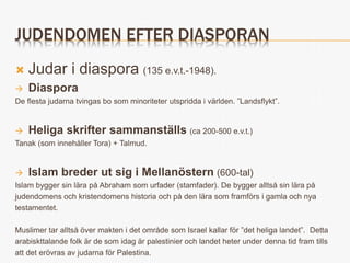 Judendomen religion åk 8 | PPTX