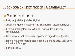 Judendomen religion åk 8 | PPTX