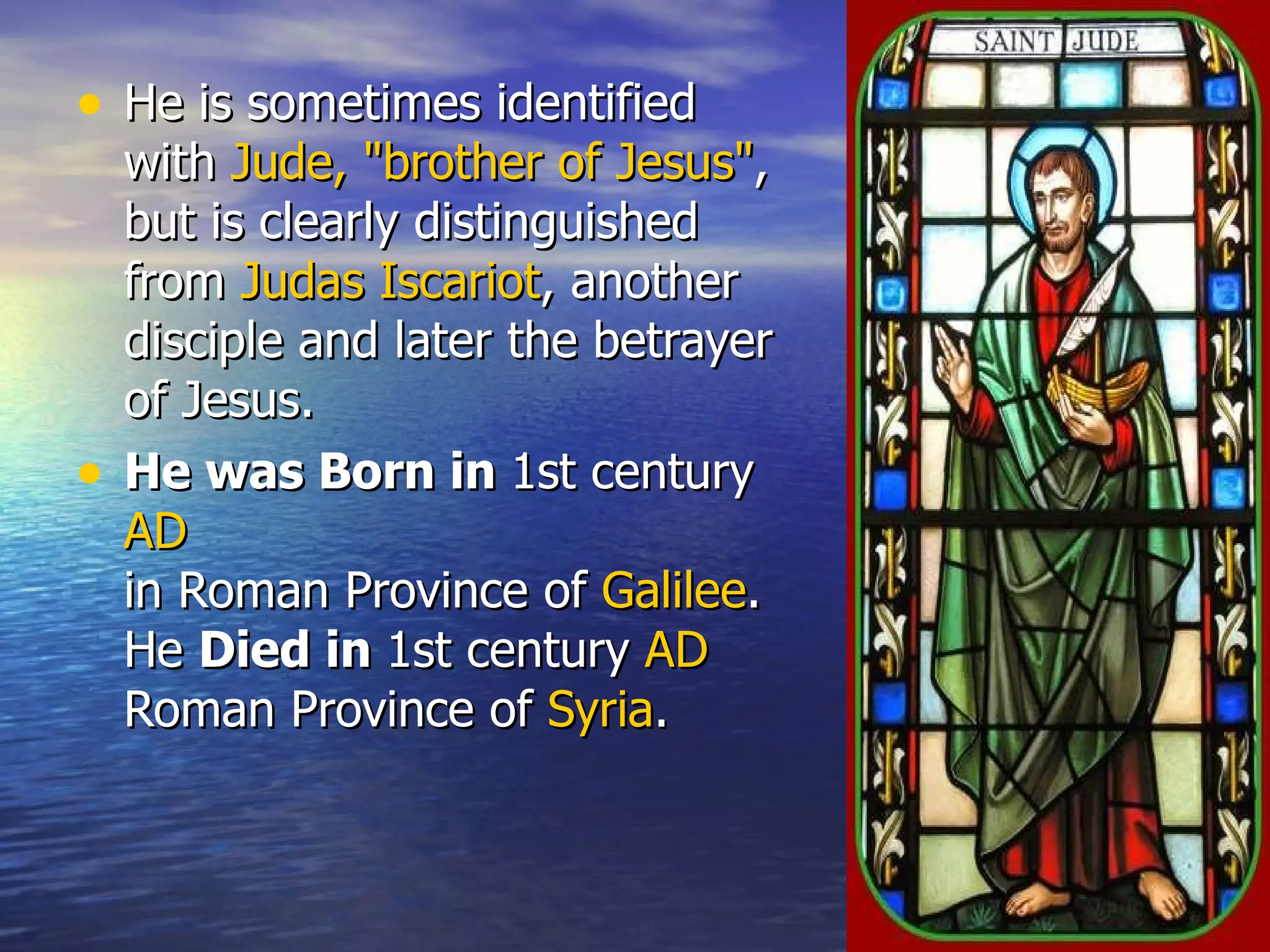 Jude the apostle | PPT