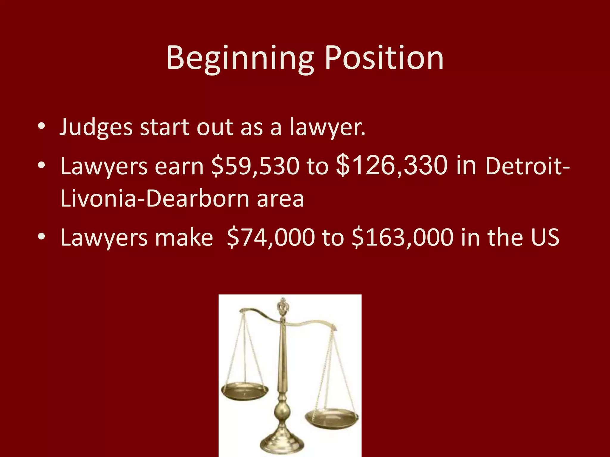 Judge: A Guide to the Career by Matt Person | PPTX