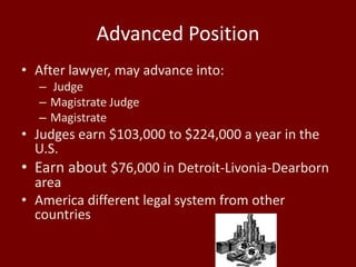 Judge: A Guide to the Career by Matt Person | PPTX