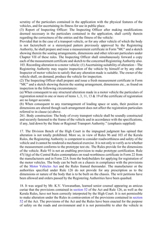 Supreme Court judgement on Modified cars | PDF