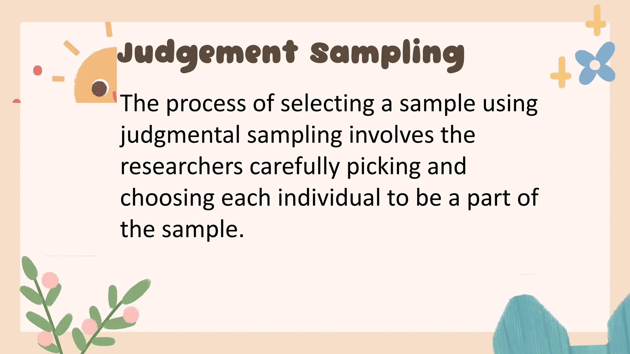 Judgement-Sampling PowerPoint presentation | PPTX