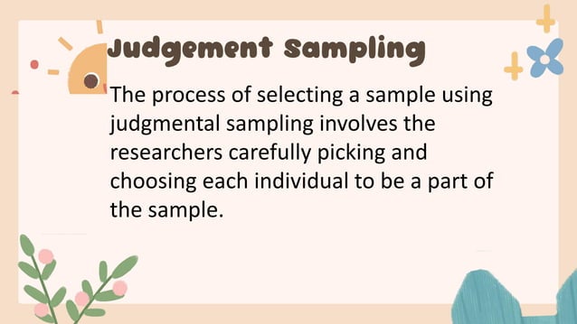 Judgement-Sampling PowerPoint presentation | PPTX