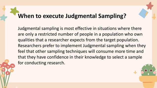 Judgement-Sampling PowerPoint presentation | PPTX