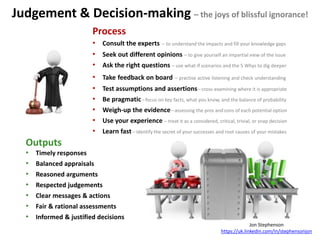 Judgement & Decision-making - the joys of blissful ignorance!.pptx