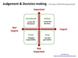 Judgement & Decision-making - the joys of blissful ignorance!.pptx