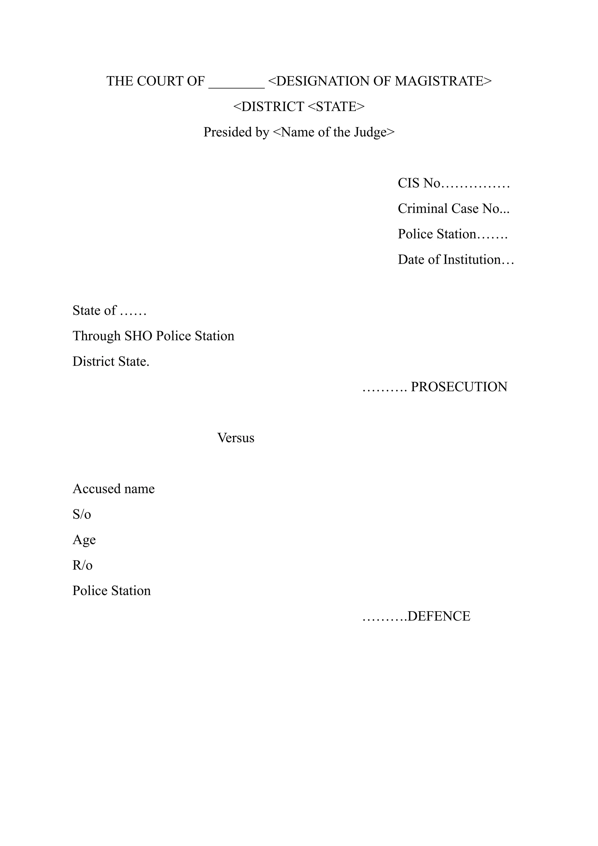 Judgement writing sample of criminal and civil | DOCX