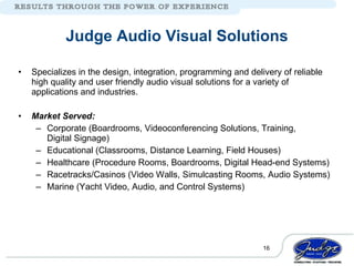 Judge Overview | PPT