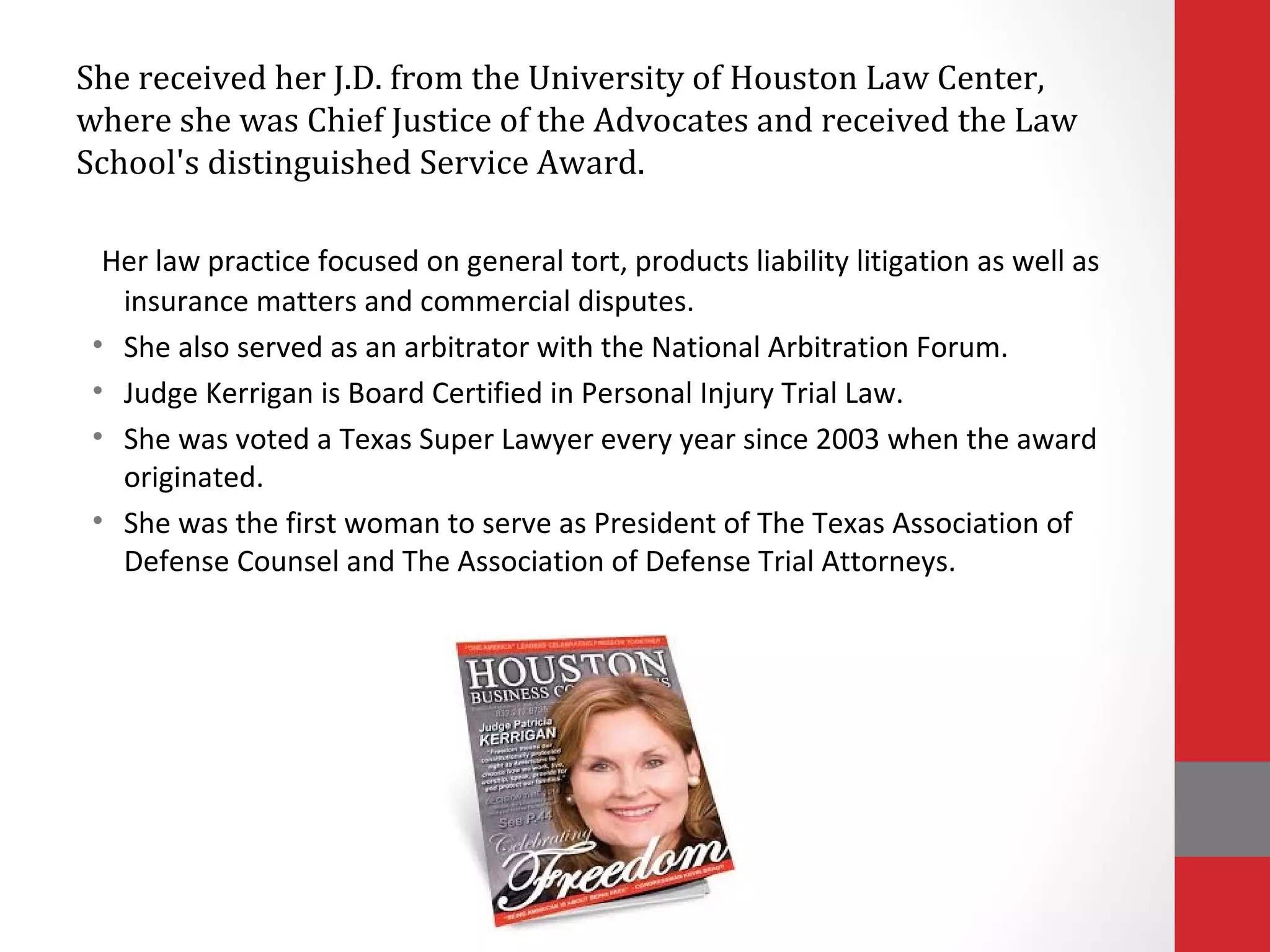 Judge patricia kerrigan republican 190 th district court | PPT