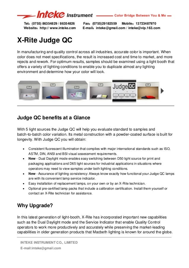 X-rite Light Booth / Color Light Box Judge QC