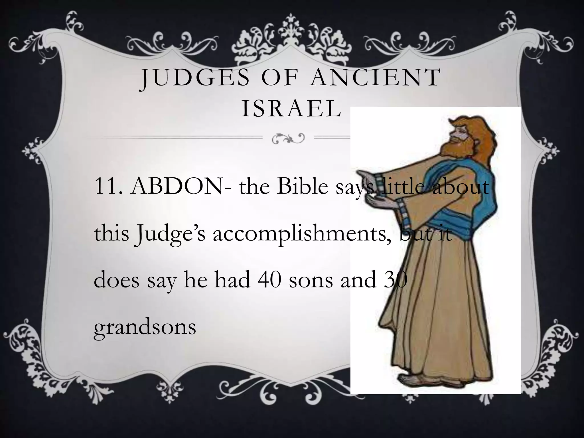 The Ancient Judges of Israel | PPTX
