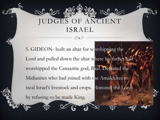 The Ancient Judges of Israel | PPTX