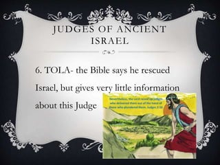 The Ancient Judges of Israel | PPTX