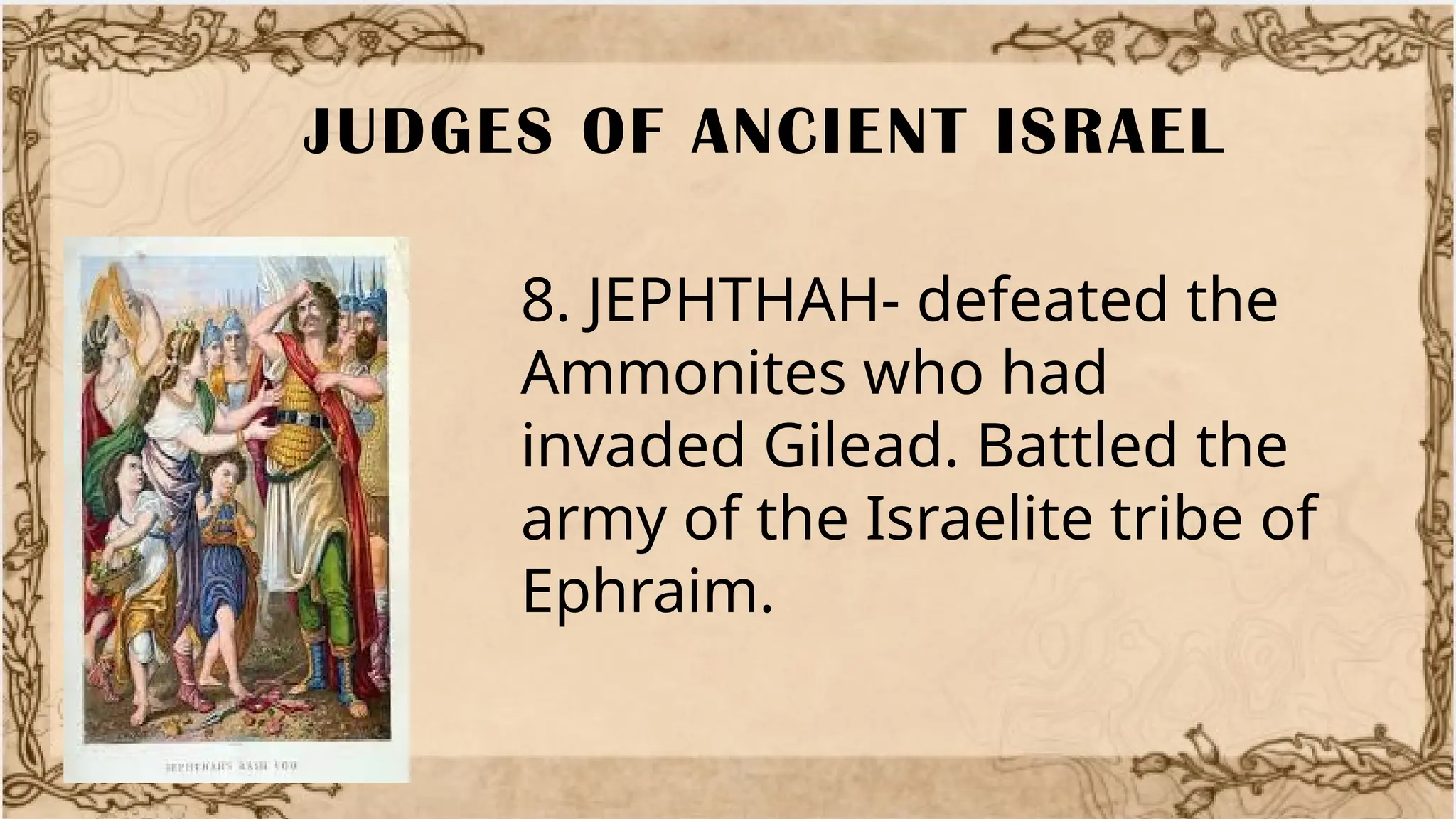 God appointed judges to lead the tribes of Israel.pptx