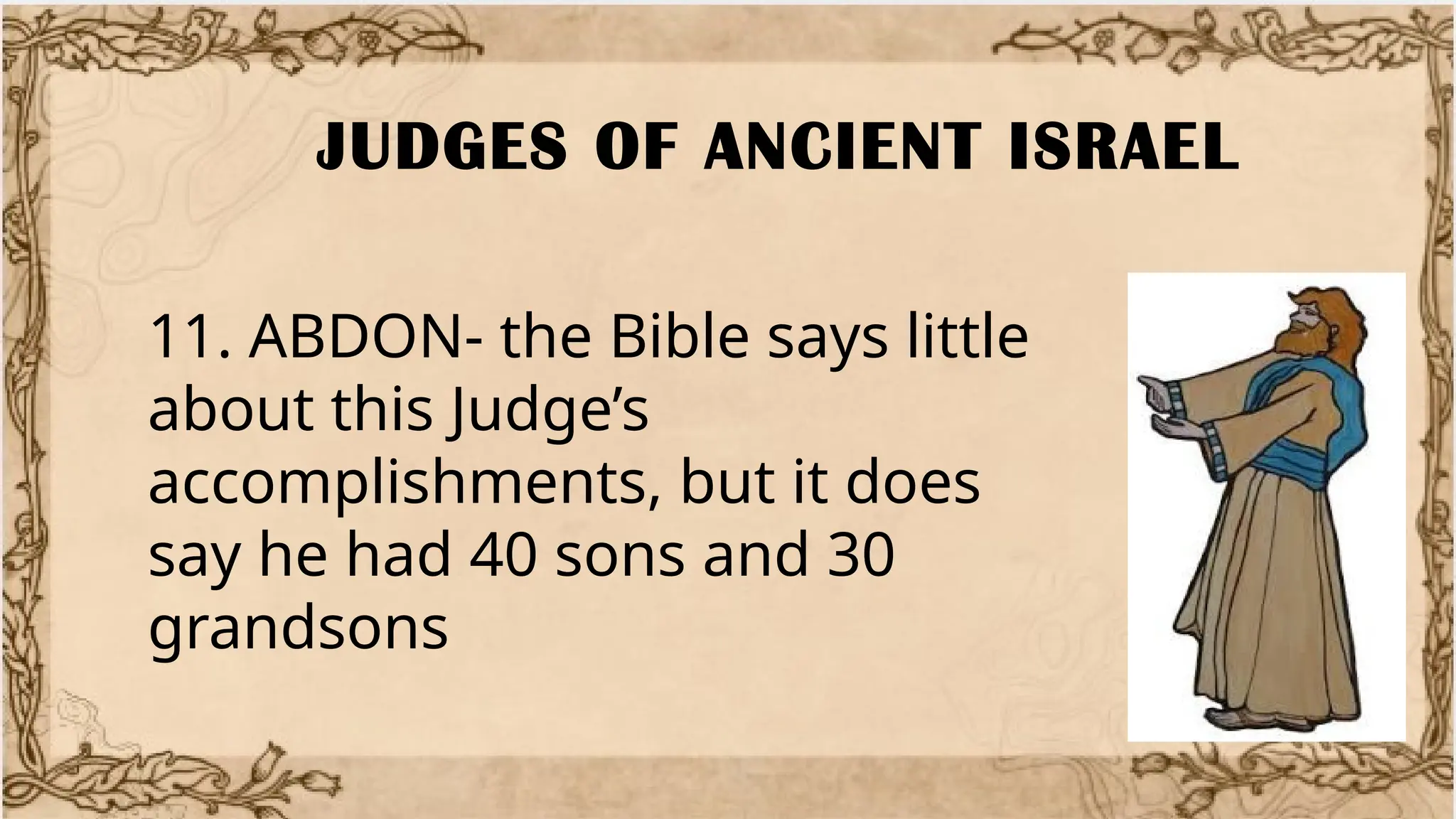 God appointed judges to lead the tribes of Israel.pptx