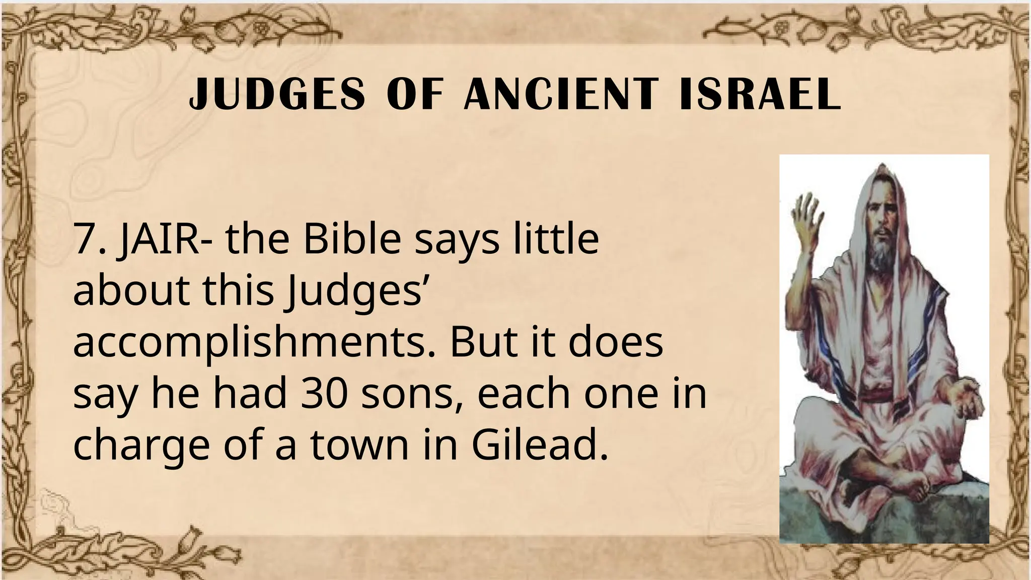 God appointed judges to lead the tribes of Israel.pptx