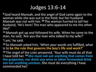 Judges 13 samson the big point | PPT
