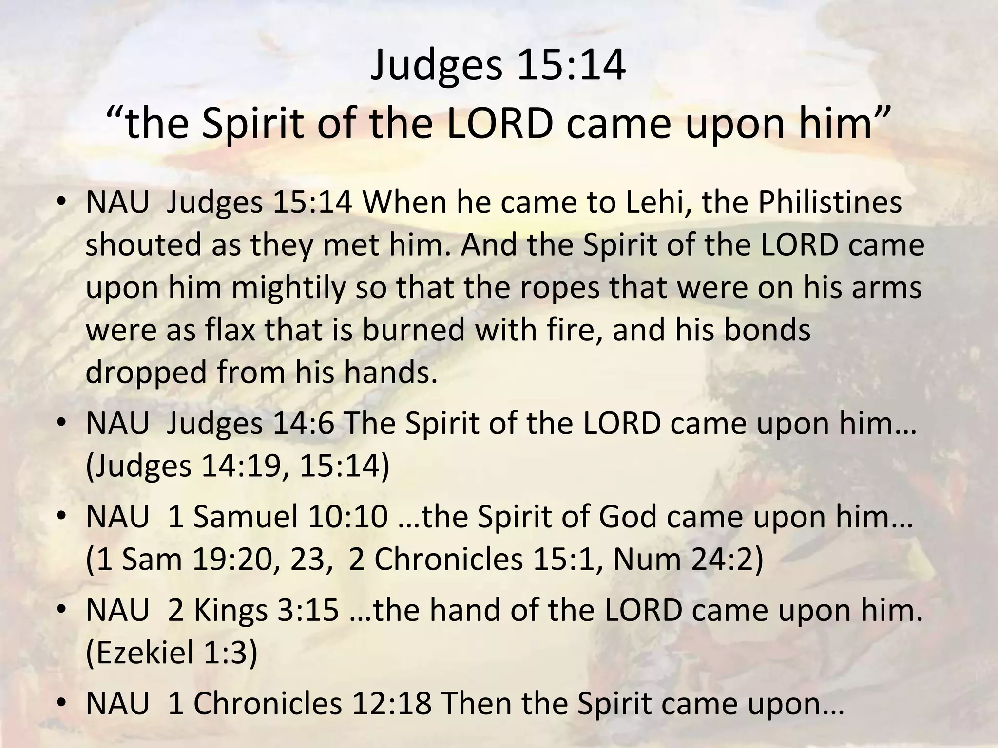 Judges 15-16, How did Noah catch all the animals?; God's Judgment ...
