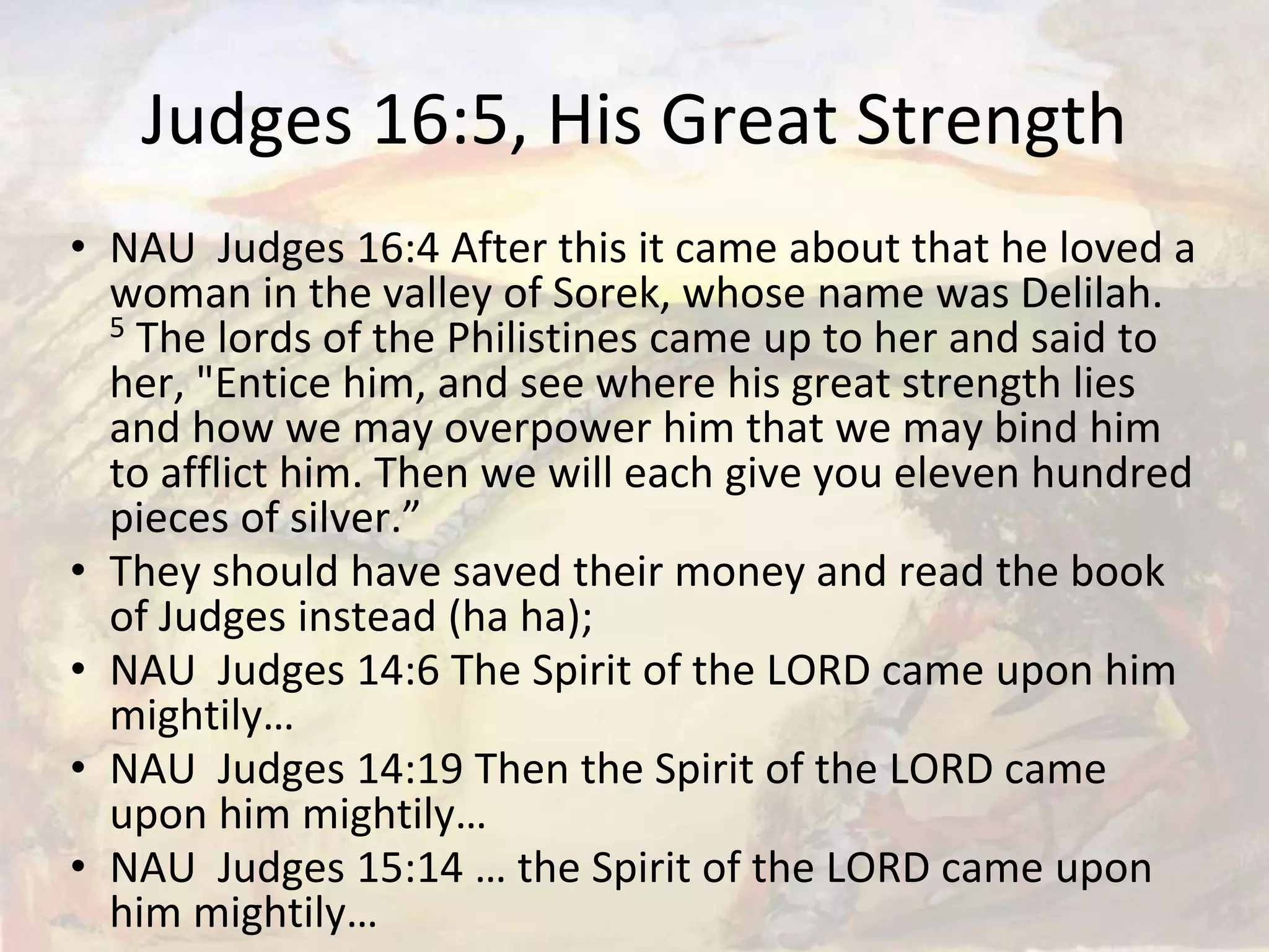 Judges 15-16, How did Noah catch all the animals?; God's Judgment ...
