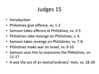 Judges 15 running shoes or donkey jawbone | PPTX