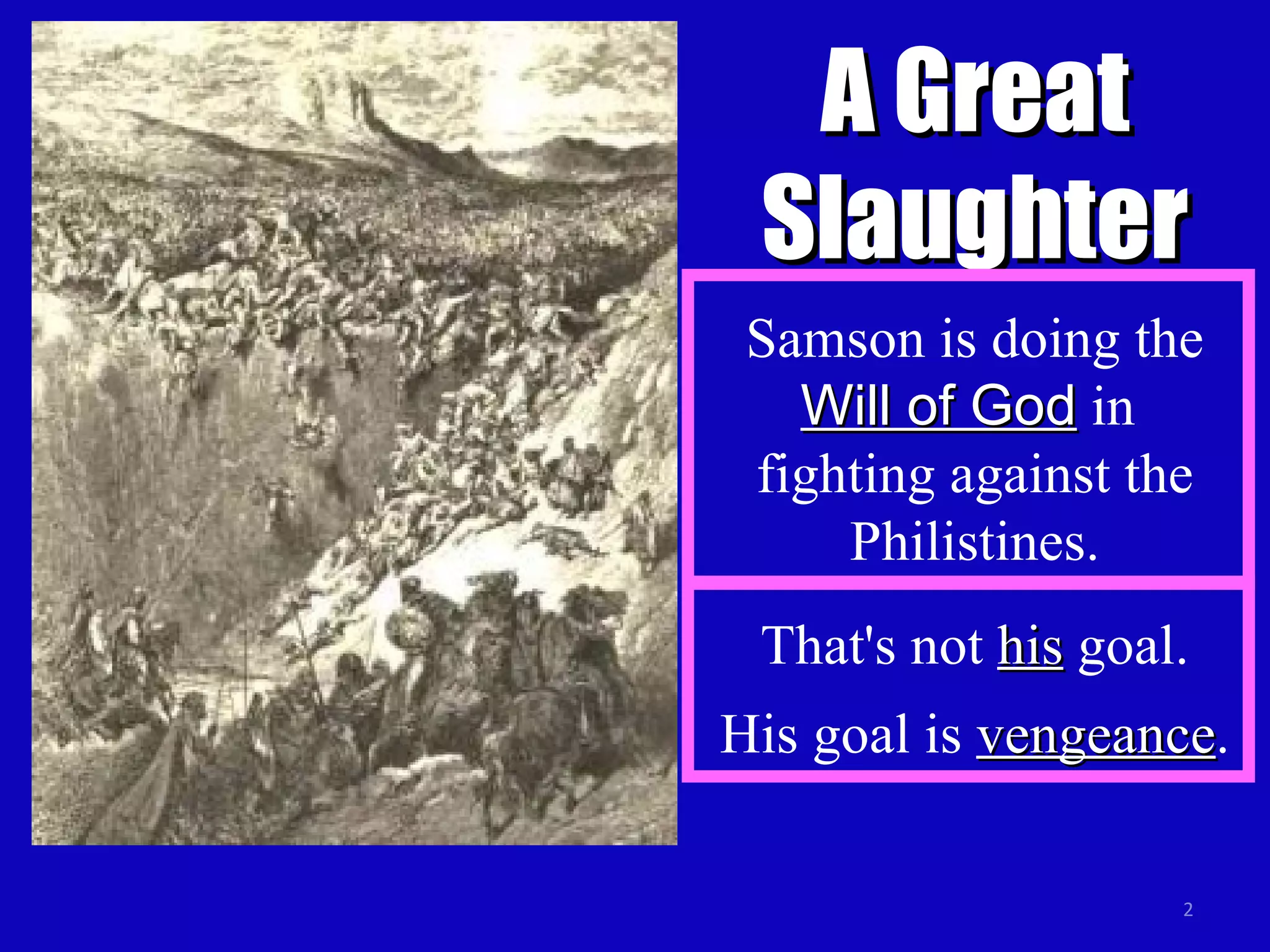 Judges 15 Samson's vengeance | PPT