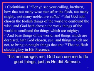 Judges 15 Samson's vengeance | PPT