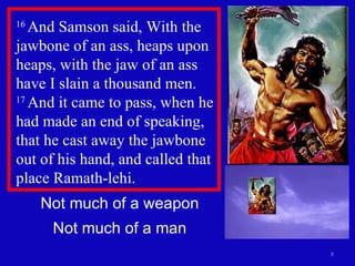 Judges 15 Samson's vengeance | PPT