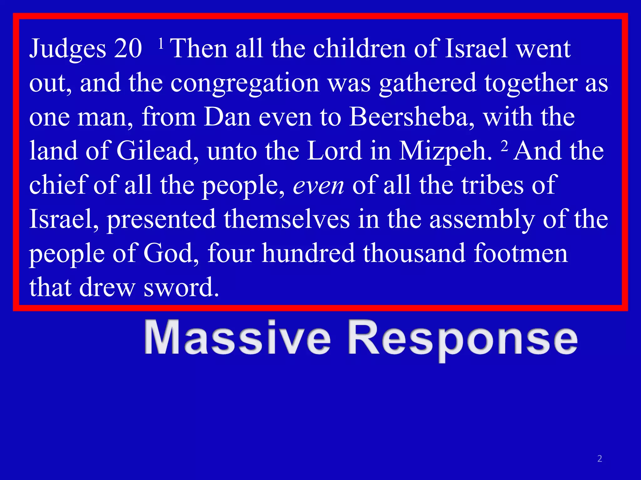 Judges 20a Send Judah First | PPT